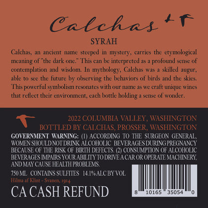 Buy Calchas 2022 Syrah – Firstleaf